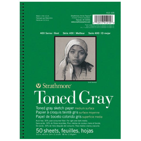 Strathmore Artist Papers 9" x 12" 80 lb. Gray Scale Paper