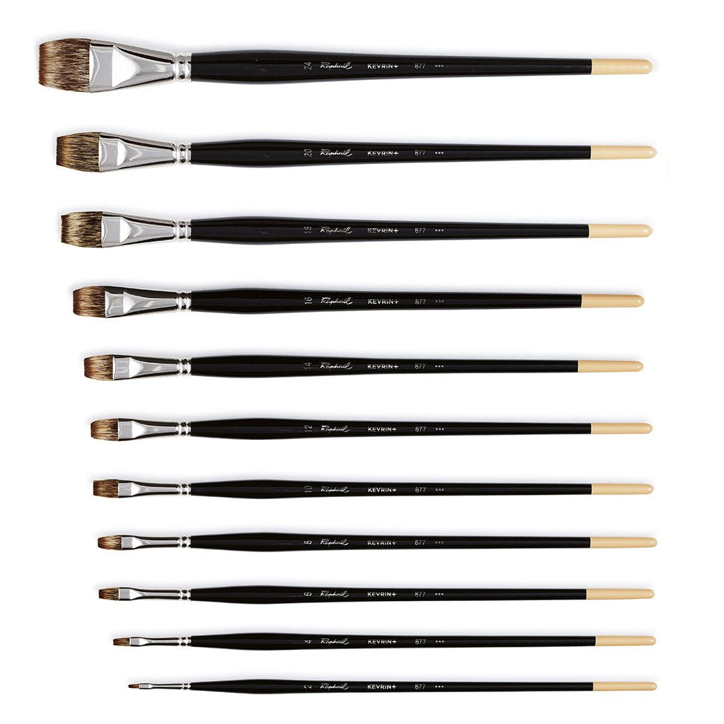 Raphael 877 Kevrin Mongoose Flat Brush