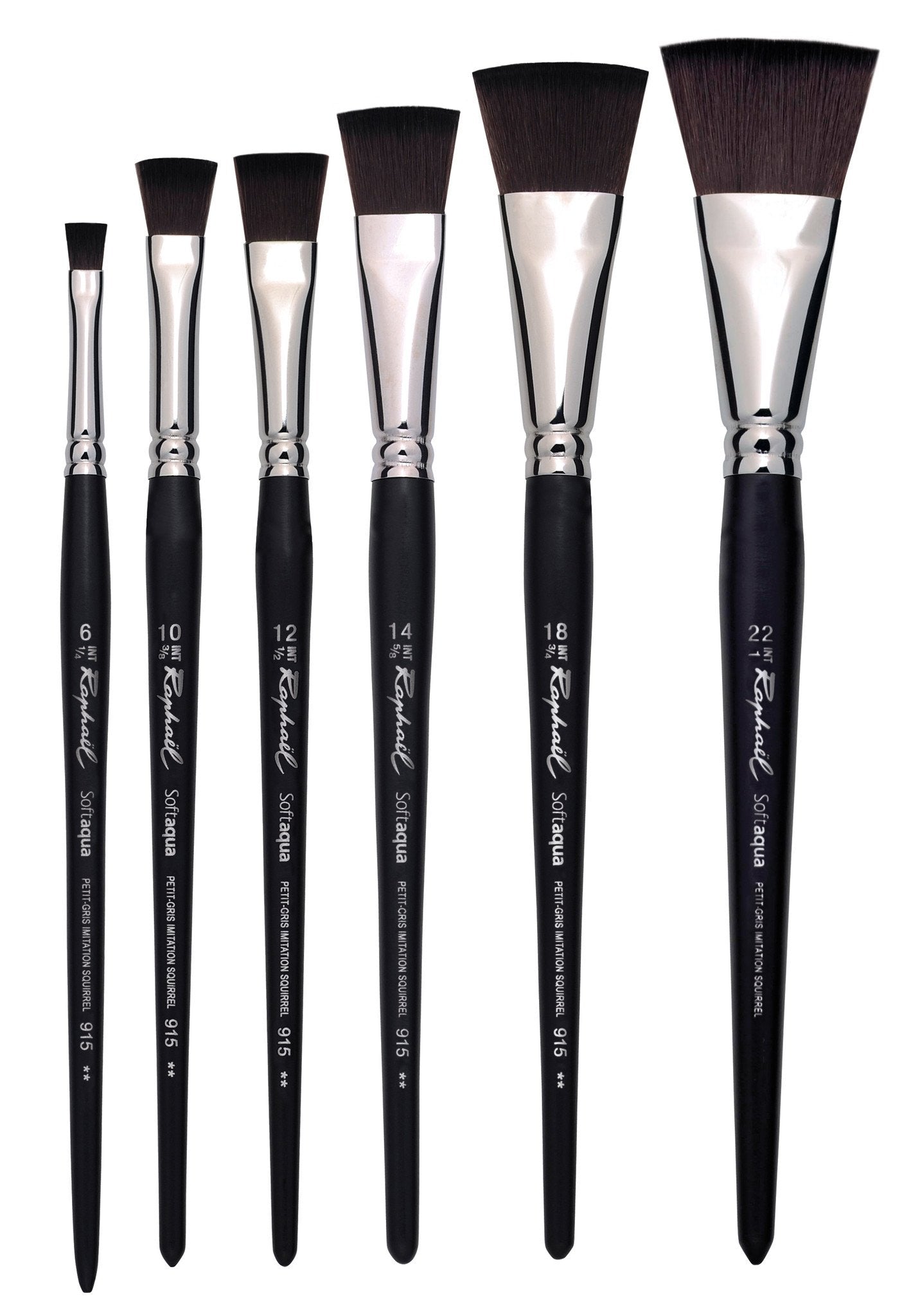 Raphael Series 915 - Soft Aqua - Flat Brush