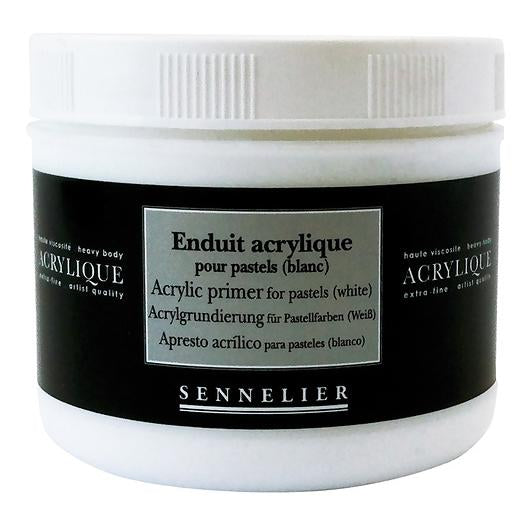 Sennelier Acrylic Primer for pastels (white) 500 ml jar