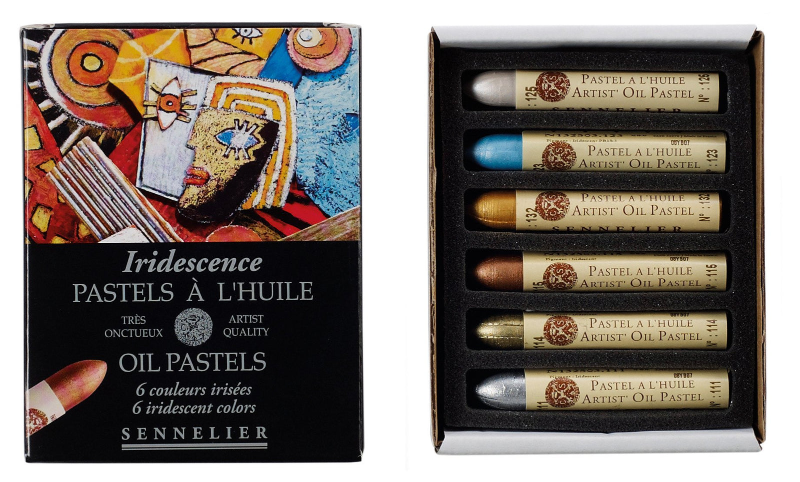 Sennelier Oil Pastel - 6 Iridescent Colors