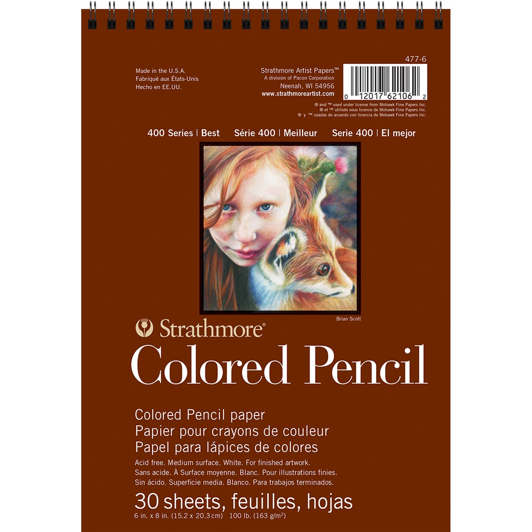 Strathmore Artist Papers 400 series 100 lb. (163 gsm) Colored Pencil 3
